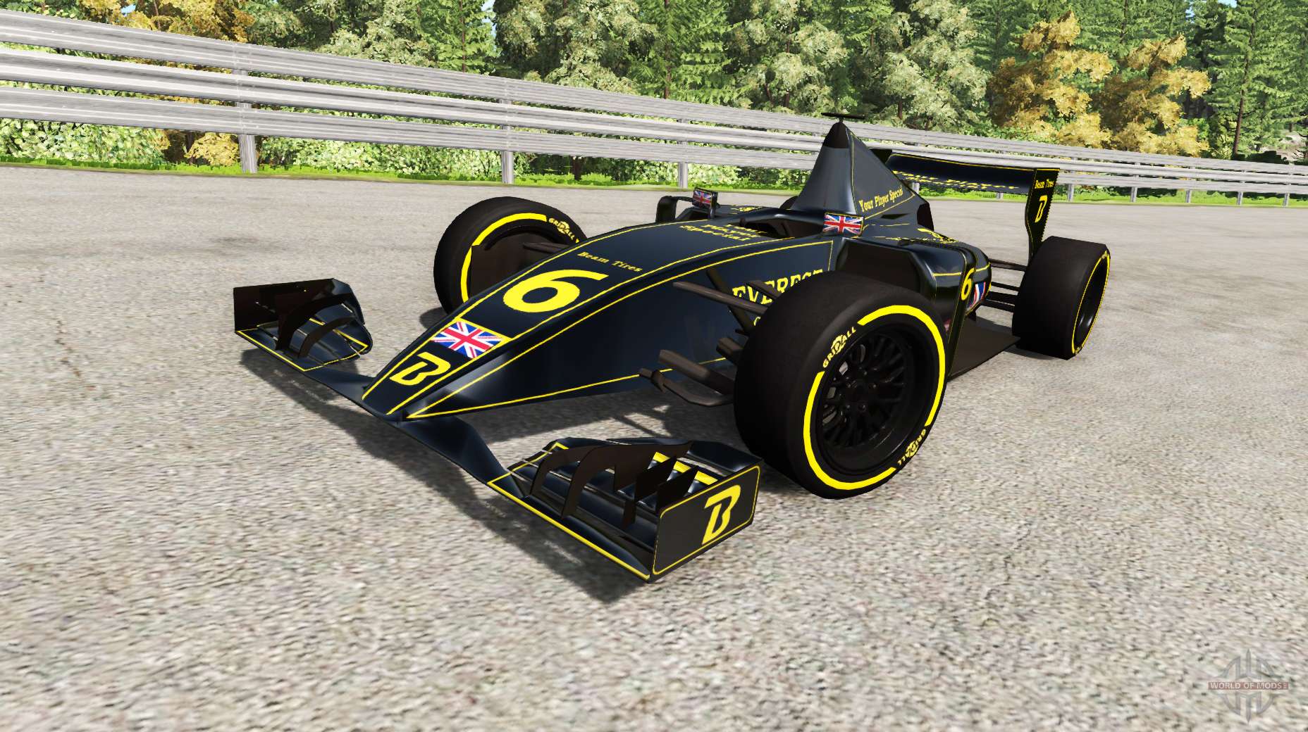 La voiture de formule 1 v1.1 pour BeamNG Drive